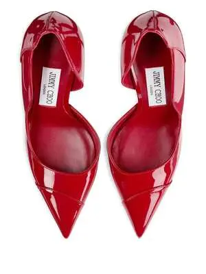 JIMMY CHOO Brigitte Pointed-toe Pumps - Red