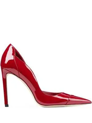 JIMMY CHOO Brigitte Pointed-toe Pumps - Red