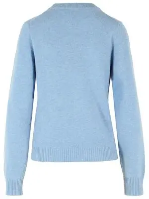 GANNI Light Wool Blend Sweater With Graphic Pattern