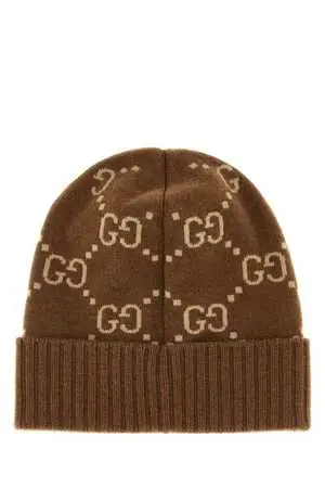 Gucci Embroidered Cashmere Beanie Hat - Multicolor
