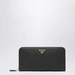 Prada Saffiano Zip-around Wallet - Black