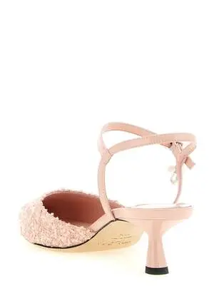 JIMMY CHOO Aren Slingback With Pearl Detail - Pink