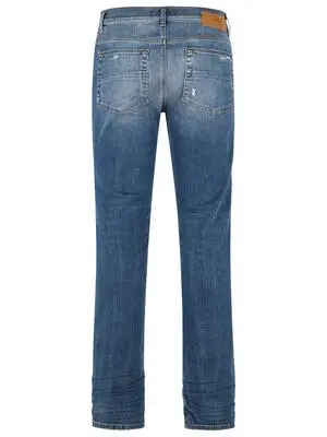 Amiri Stack Cotton Jeans - Blue