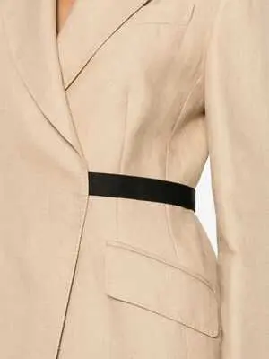 Max Mara Mxsfionda Linen Blazer - Multicolor