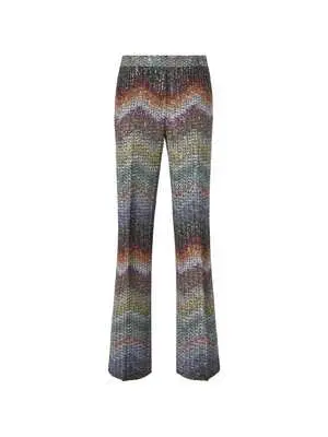Missoni Sequined Zigzag Weave Trousers - Multicolor