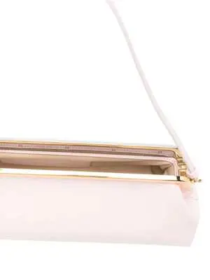 Jacquemus Salon Clutch In Pastel Pink Calfskin With Sphere And Cube Detail - Multicolor