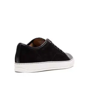 LANVIN Dbb1 Suede And Leather Low-top Sneakers