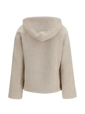 Max Mara Embroidered Logo Hooded Sweater - Multicolor