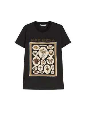 Max Mara Cotton Jersey T-shirt With Graphic Print