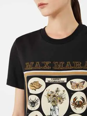 Max Mara Cotton Jersey T-shirt With Graphic Print