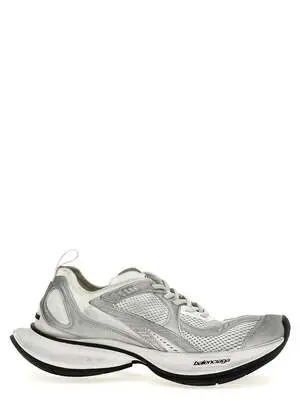 Balenciaga Circuit Mesh And Polyurethane Sneakers - Gray