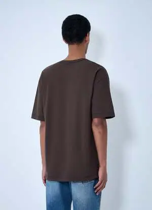 LEMAIRE Boxy Ss T-shirt - Brown