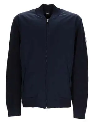 BOSS Zip-up Bomber Jacket - Blue