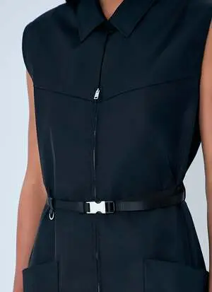 Prada Re-nylon Belted Mini Dress