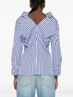 Givenchy Striped Poplin Shirt - Blue