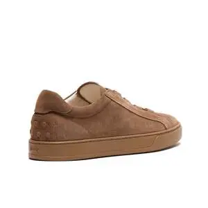 TOD'S Suede Lace-up Sneakers With Leather Details