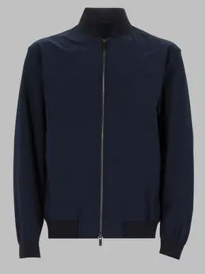 BOSS Two-piece Suit With Micro-pattern - Blue