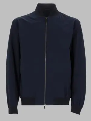 BOSS Two-piece Suit With Micro-pattern - Blue