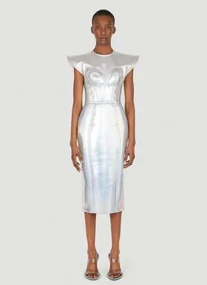 Dolce & Gabbana Metallic Bustier Dress