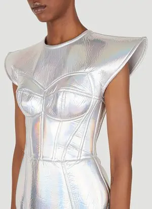 Dolce & Gabbana Metallic Bustier Dress