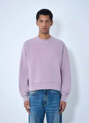 Our Legacy Ribbed Cotton Crewneck Sweatshirt