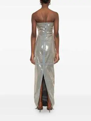 Rick Owens Long Sequin Dress - Blue