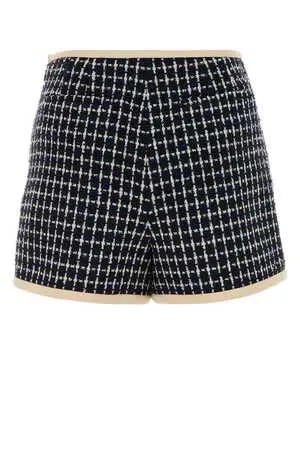 Valentino Garavani Embroidered Tweed Shorts