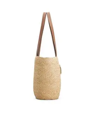 ROGER VIVIER Small Raffia Shopping Bag - Multicolor