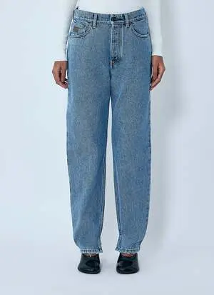 Chloé Tapered Jeans With Logo Patch