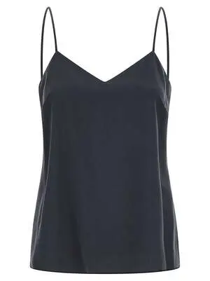 MAX MARA MAX MARA Mungia Silk Canvas Sweetheart Neckline Top