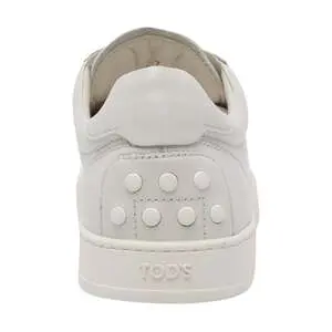 TOD'S Leather Effect Lace-up Sneakers - White