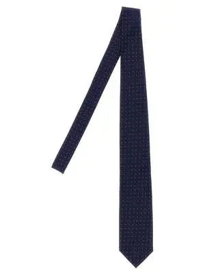 TOM FORD Micro Polka Dot Neck Tie - Blue