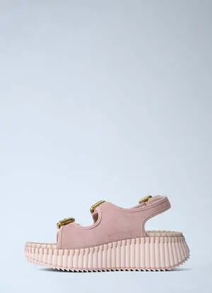 Chloé Nama Platform Sandal - Pink