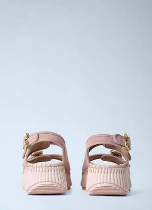 Chloé Nama Platform Sandal - Pink
