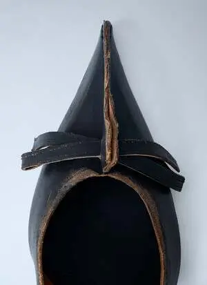 Prada Antiqued Leather Pointed Toe Stiletto Pumps