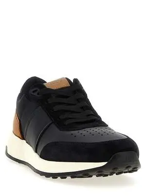 TOD'S Suede And Leather Running Sneakers