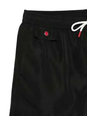 Kiton Drawstring Swim Shorts - Black