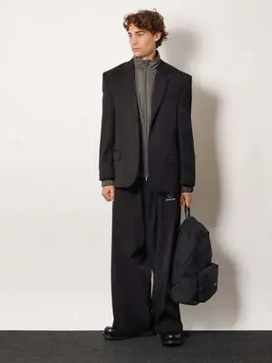 Balenciaga Wool Blazer With Modal Insert