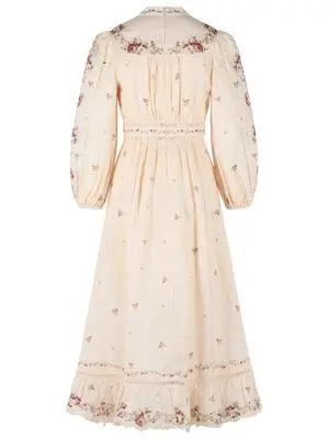 Zimmermann Patience" Long Linen Dress - Cream