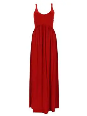 Sportmax Crepe Jersey Long Dress - Red
