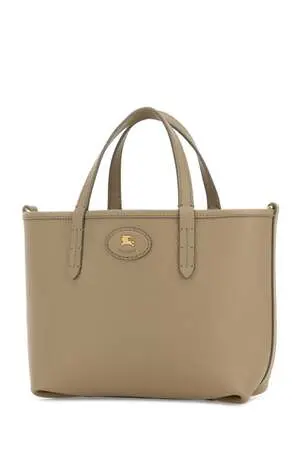 Burberry Dove Grey Leather Mini Bloomsbury Reversible Handbag - Gray