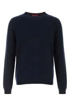 Gucci Midnight Cashmere Pullover Sweater - Blue