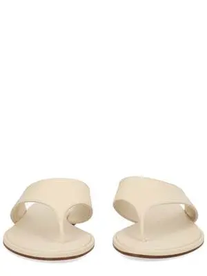 AeydĒ Leather Thong Sandals - Cream
