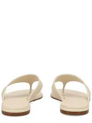 AeydĒ Leather Thong Sandals - Cream