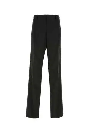 Versace Stretch Wool Trousers - Black