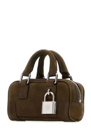 Loewe Nano Amazona Handbag In Mud Leather