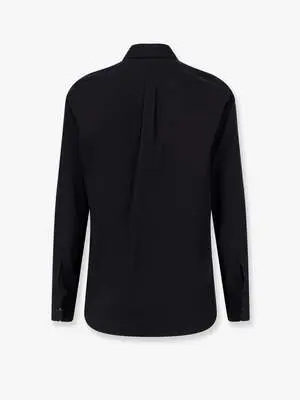 Dolce & Gabbana Cotton Shirt With Iconic Logo On The Front