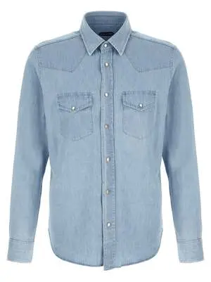 TOM FORD Western' Shirt - Blue