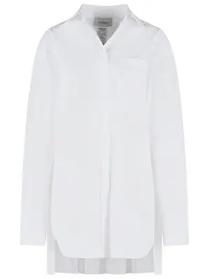 Sportmax Cotton Blend Shirt Dress - White