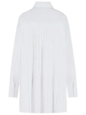 Sportmax Cotton Blend Shirt Dress - White
